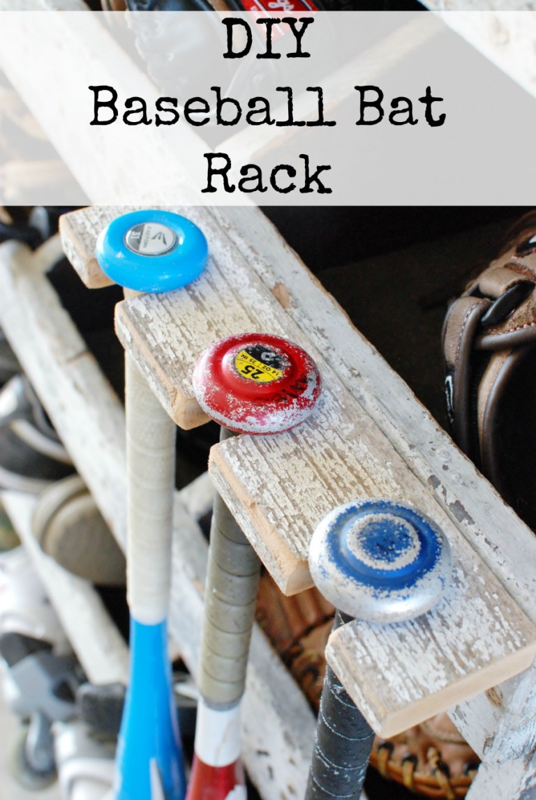 DIY Baseball Bat Rack Storage Solution - Kim Pepper Blog