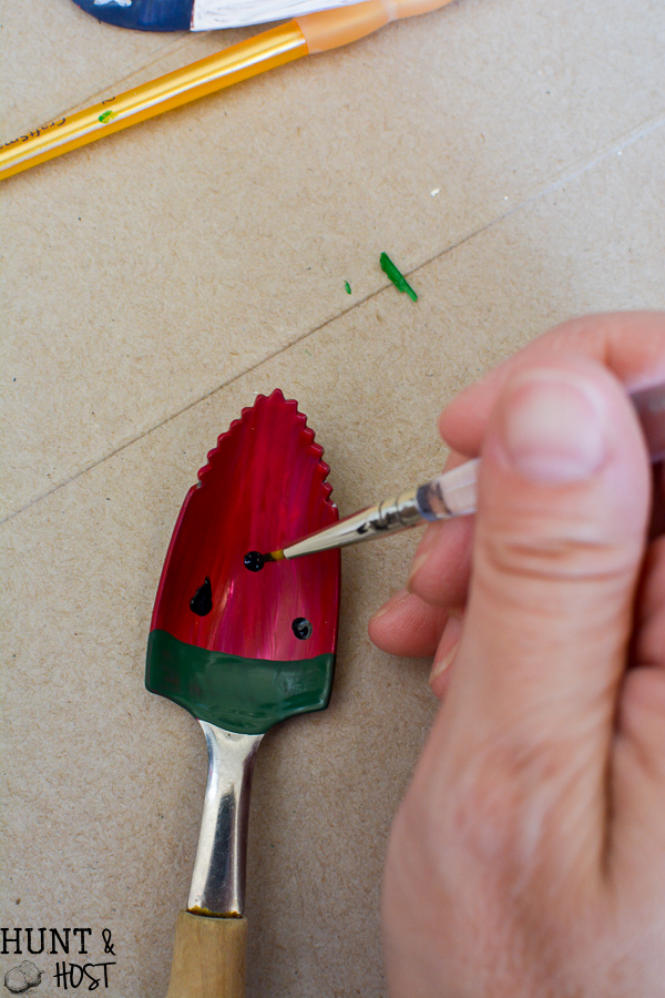 4th of July Painted Flag Fork and Watermelon Spoon - Kim Pepper Blog