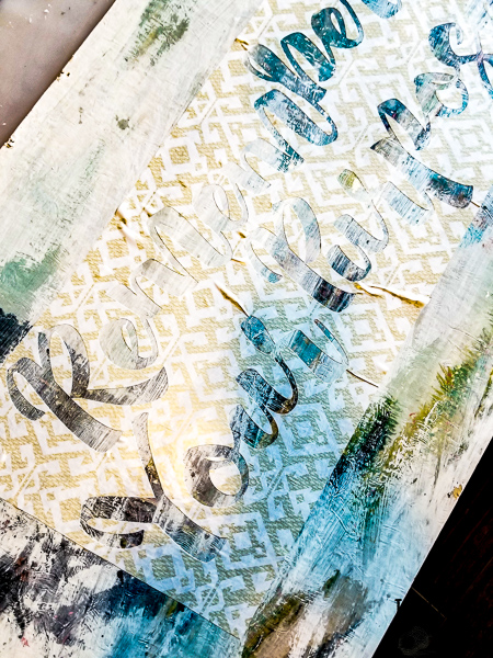 Thrift Store Artwork into DIY Typography Wall Art - Kim Pepper Blog