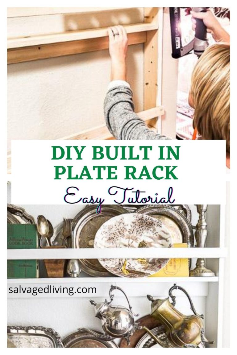 DIY Built In Plate Rack - Kim Pepper Blog