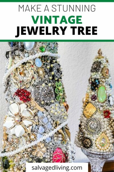 How To Make A Beautiful DIY Vintage Jewelry Tree