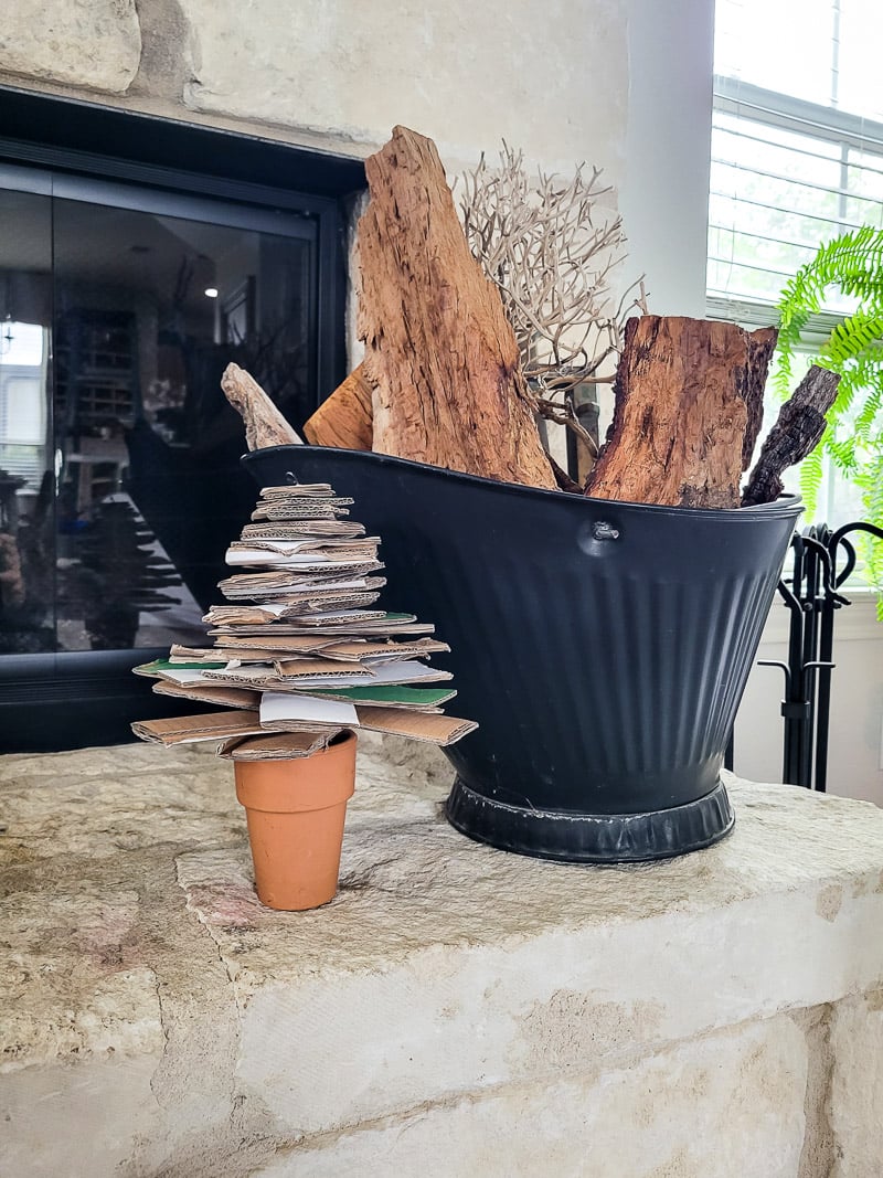2 Ways to Make Cardboard Christmas Trees - Kim Pepper Blog