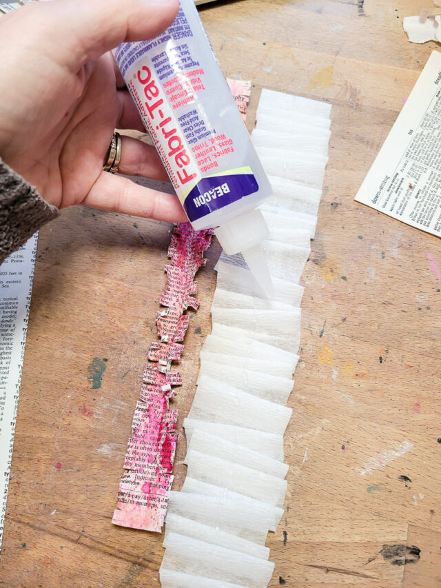 No Sew Paper Ruffle Tutorial - Kim Pepper Blog