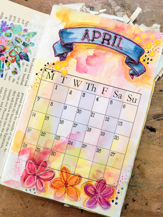 April Calendar Flip Through - Kim Pepper Blog